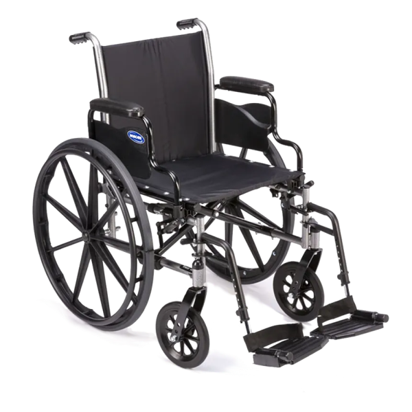 Invacare Tracer IV (20’x18″) with Full-Length Arms Wheelchair – EZU Mobilty